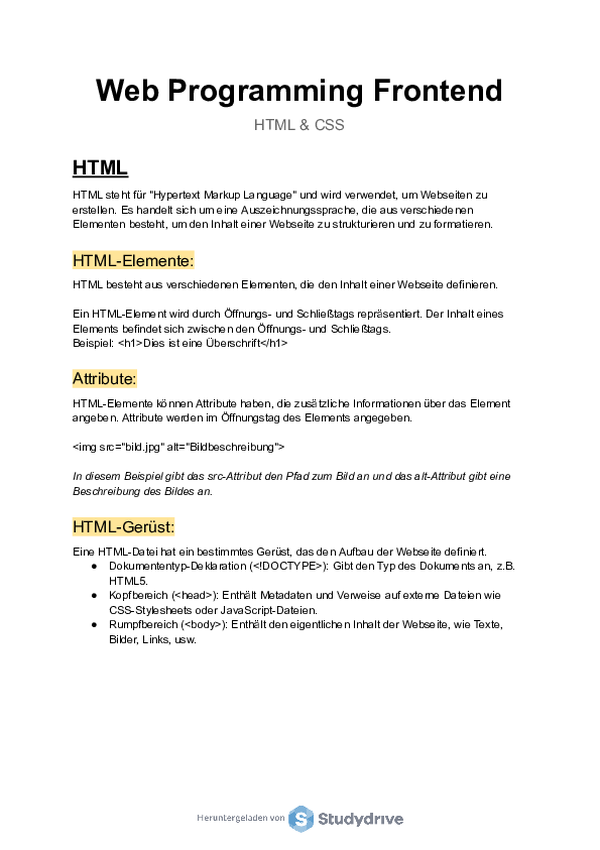 Dokument Web Programming Cheat Sheet HTML, CSS.pdf - Herunterladen. Dokument Web Programming Cheat Sheet HTML, CSS.pdf - Herunterladen.