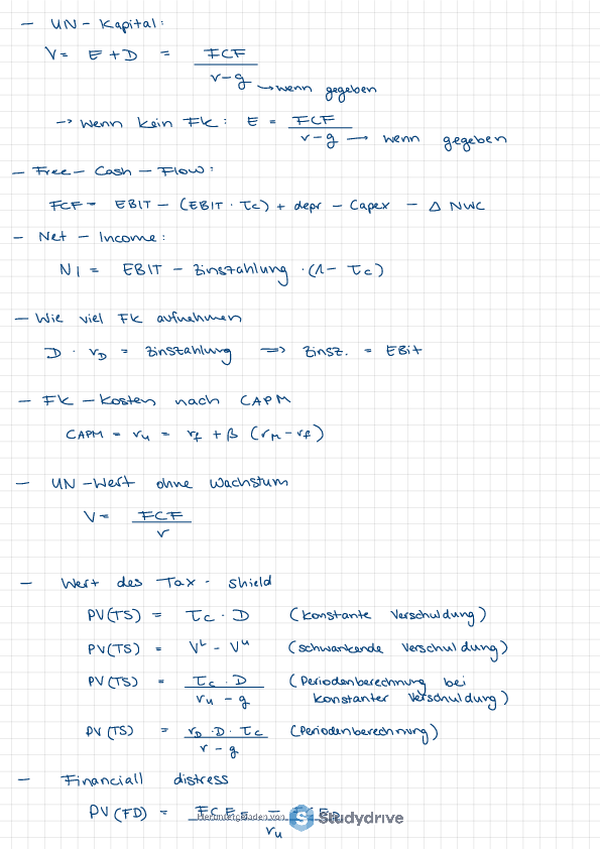 Die wichtigsten Formeln und R... - Download
