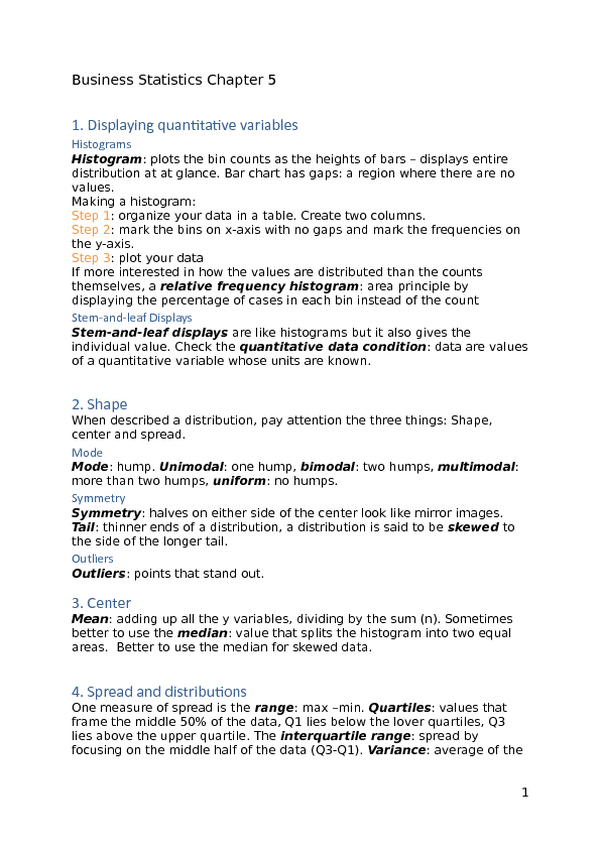 Dokument Business statistics Chapter 5... - Herunterladen. Dokument Business statistics Chapter 5... - Herunterladen.