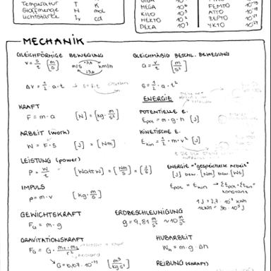 Dokument Physik Formelsammlung, Einheiten & Präfixe MedAt.pdf ...