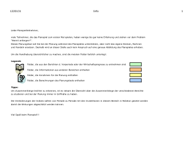 Dokument TOPSIM Excel Planungstool für Periode 2.xls - Herunterladen