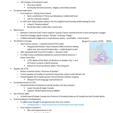 Dokument Canadian History and Confederation.docx - Herunterladen