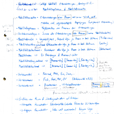 Dokument Verkehrsplanung - Theorie - Lernzettel für Klausur .pdf ...