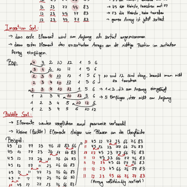 Dokument Sortieralgorithmen mit Beispielen.pdf - Herunterladen