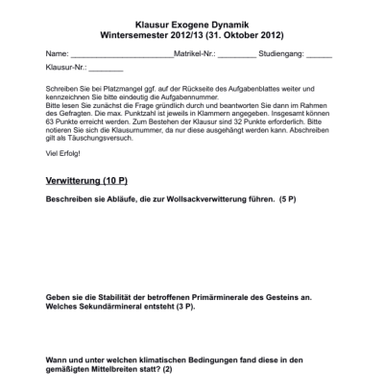 Dokument Exogene Dynamik Klausur GÖK, AGW 31.10.12.pdf - Herunterladen