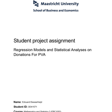 Document Student project assignment final.pdf - Download
