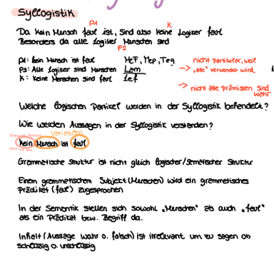 Dokument Syllogistik 2. Vorlesung.pdf - Herunterladen